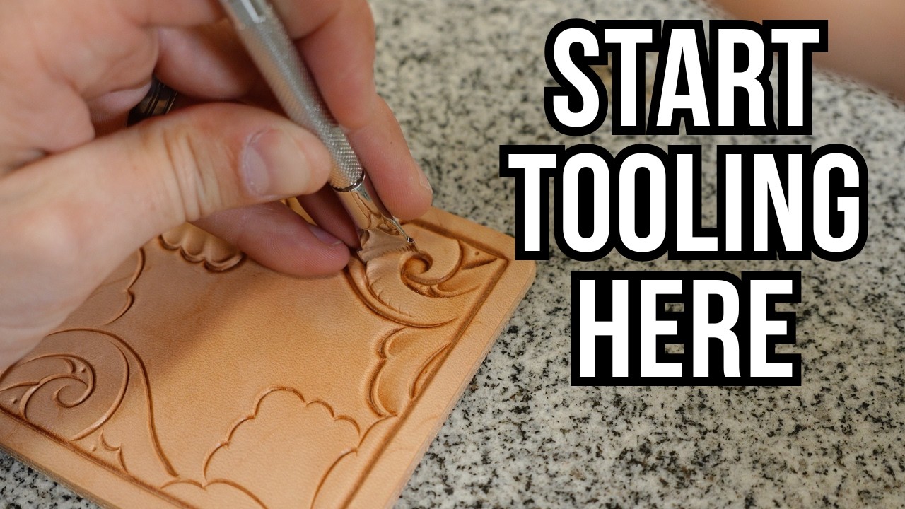 Beginner Leather Tooling Tutorial | Tool a Simple Coaster