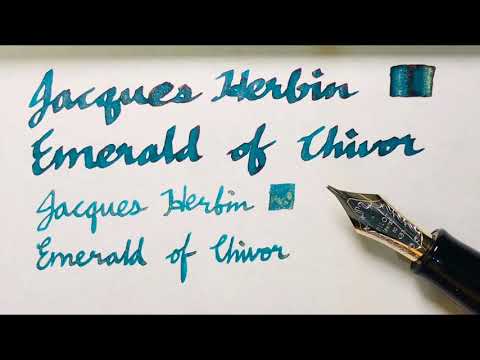 The Shimmer & Sheen of Jacques Herbin 1670 Emerald of Chivor