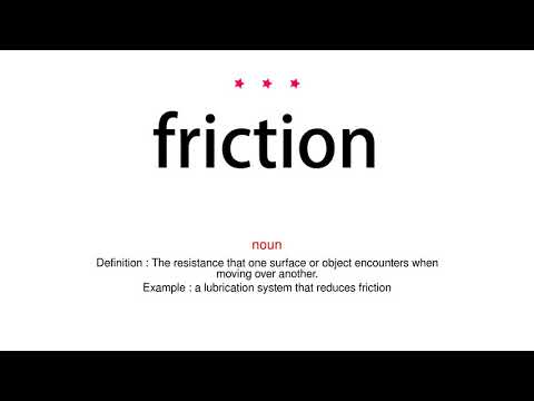 How to pronounce friction - Vocab Today