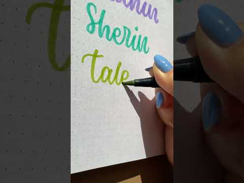 lettering my followers’ names - Taleishia