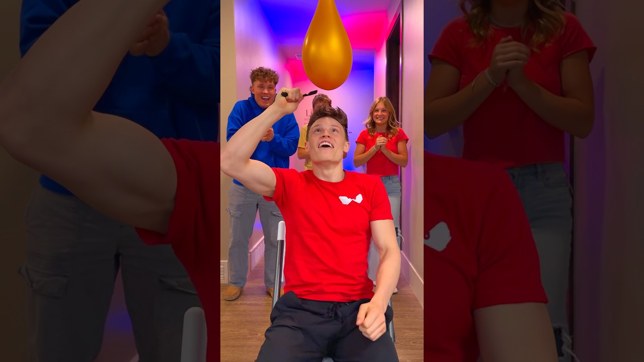 Multi-Layer Balloon Challenge! #ninjakidztour #ninjakidztv #trending #fyp #shorts #challenge