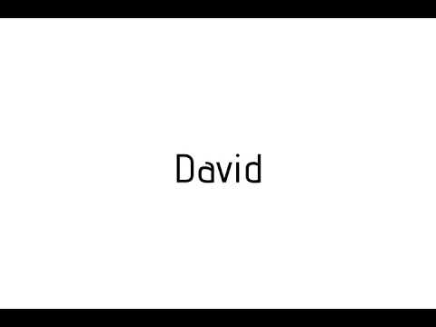 How to pronounce David / David pronunciation