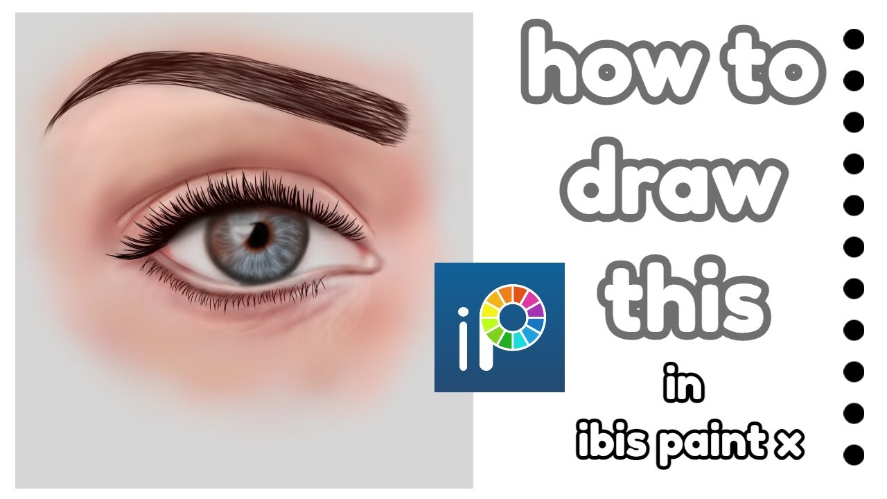 how to draw realistic eye in ibis paint x [ step by step tutorial ]