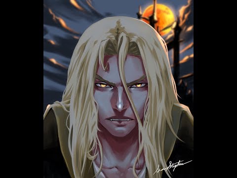 Alucard from Castlevania, paint process