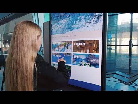 AIRxTOUCH KIOSK Series 3 | Case Study 'Airport / Tourism' with Visit Bergen (Norway)