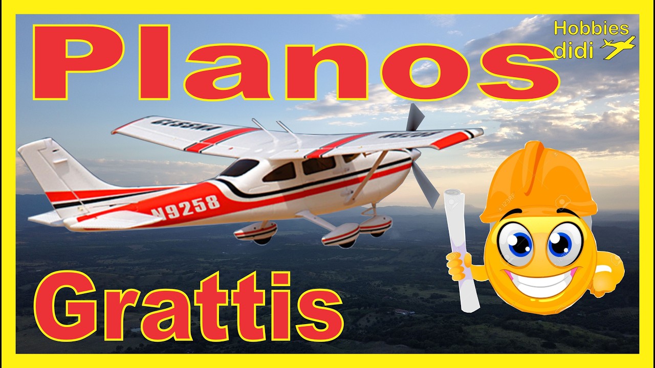Como descargar planos aeromodelo cessna 182 y 185how to build RC air plane, #aviation #drone