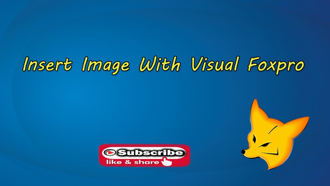Insert Image With Visual Foxpro | Visual Foxpro