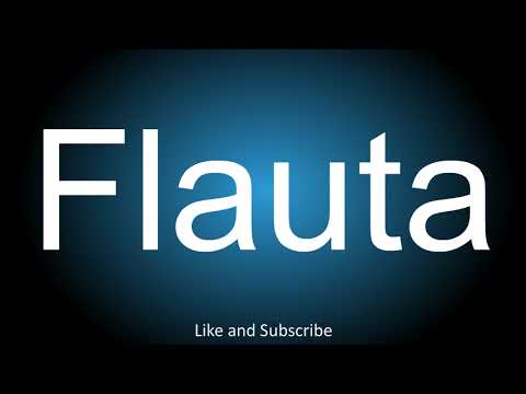 How to correctly pronounce in Spanish and English, Mexican dish of tortilla with filling- Flauta.