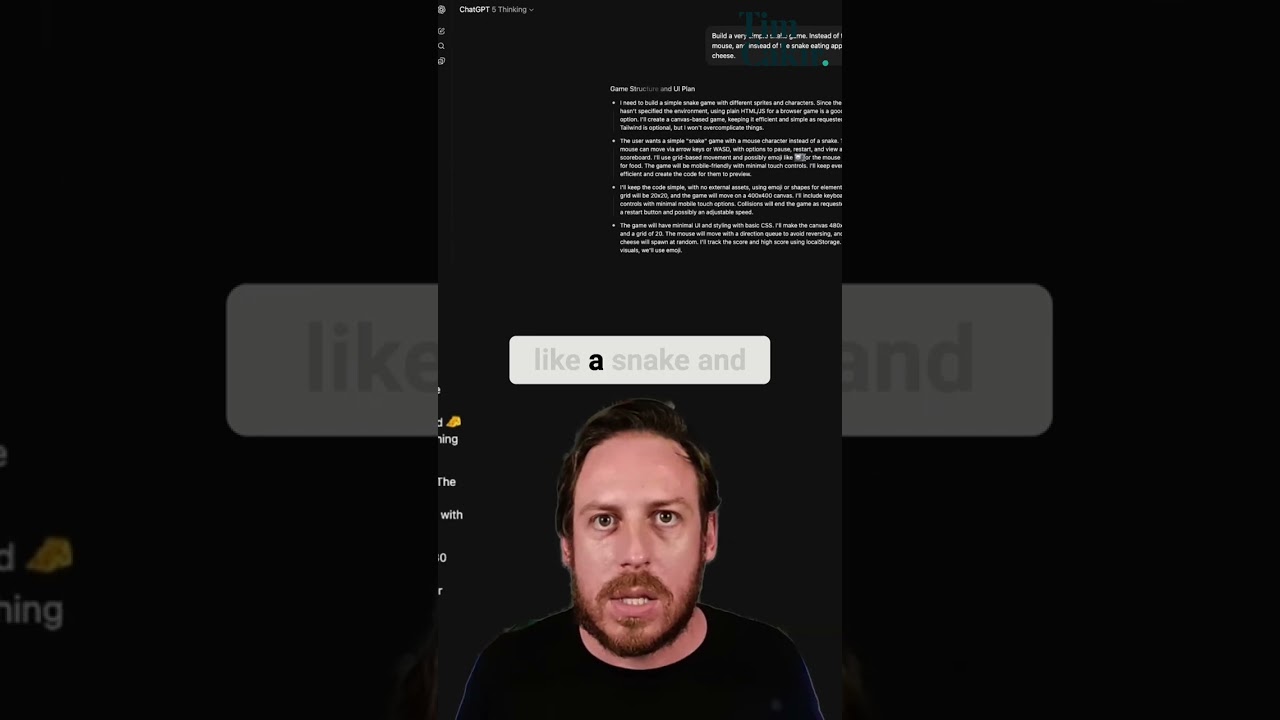 I Built a Snake Game with GPT-5 in JUST Minutes
