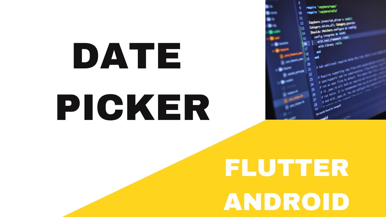 🌶️ FLUTTER ANDROID - 🌶️ DATE PICKER DIALOG | 🌶️ TUTORIAL