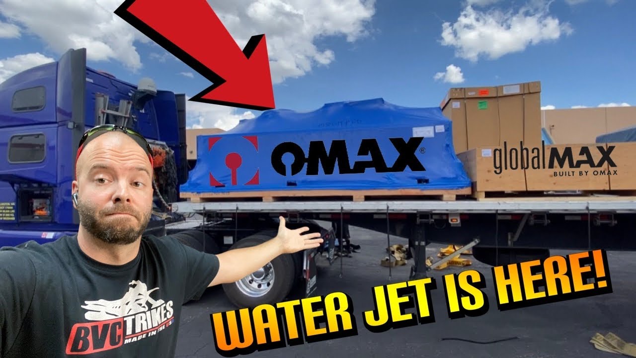 The OMAX Water Jet is here!  Part 1 Unloading