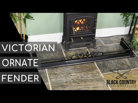 Black Victorian Ornate Fender