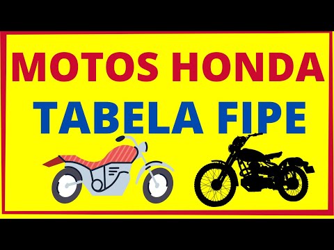 TABELA FIPE MOTOS HONDA