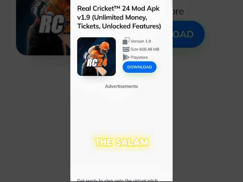 Real Cricketโข 24 Mod Apk v1.9 (Unlimited Money, Tickets, Unlocked Features)