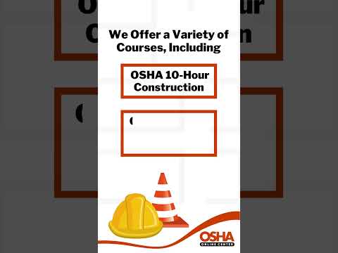 Boost Your Construction Career | Enroll in OSHA 10-Hour Training Today| #oshaapproved #construction