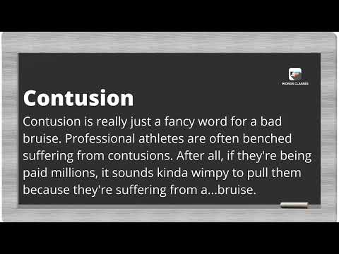 Contusion Meaning | Word pronounce | English Speaking Practice | English | WordsClasses