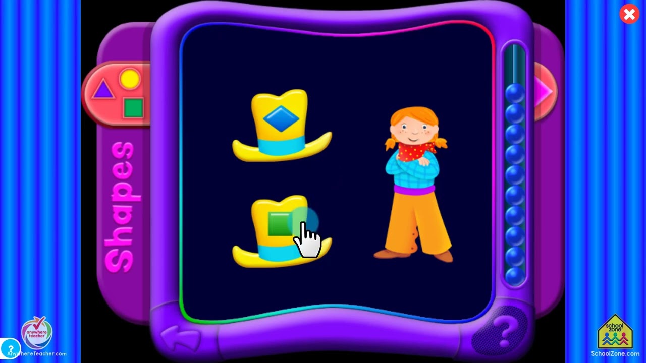 Flash Action Shapes on Anywhere Teacher - Fun Learning Game Teaches the Basics!