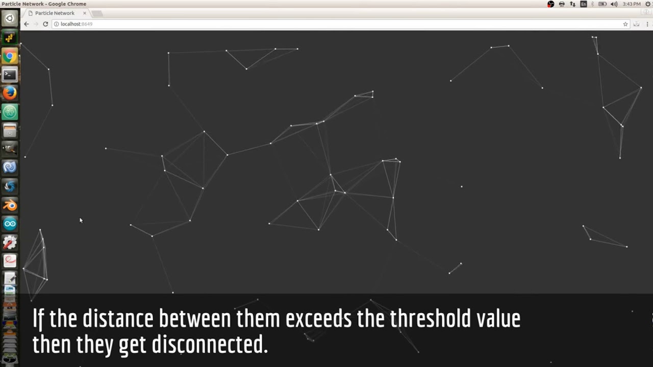 Try#13 The Particle Network ( Using p5.js )