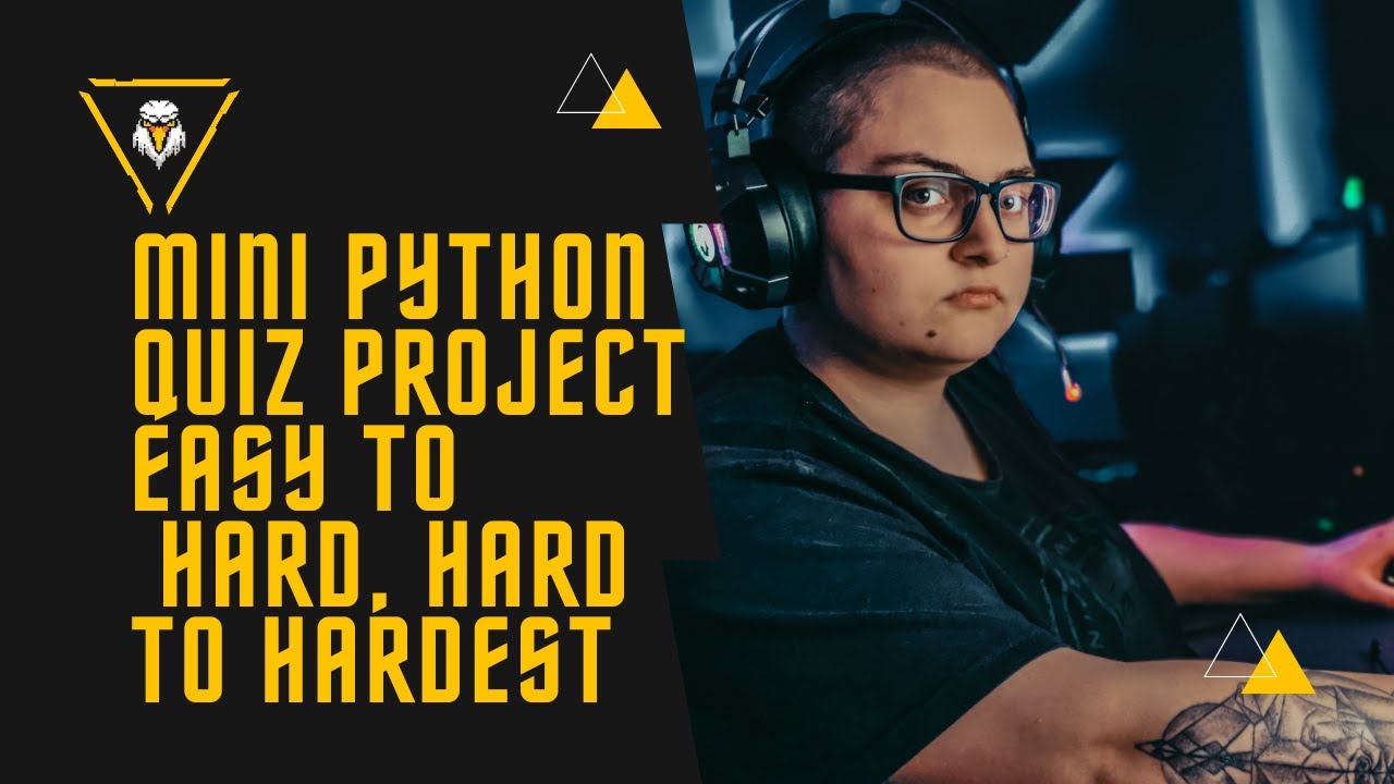 Mini Python Quiz Project Hard Mode | python solutions | practice challenges | python for beginners