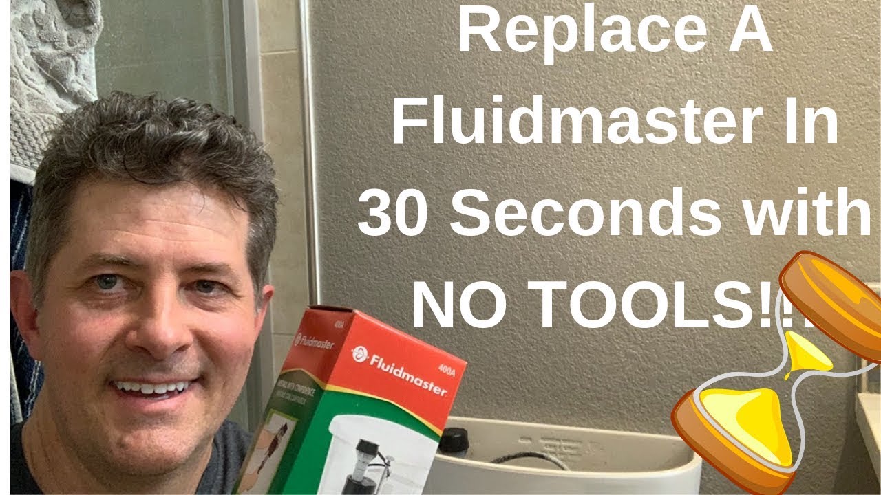 Fluidmaster Toilet Fill Valve-Done in 30 Seconds with NO TOOLS!!!