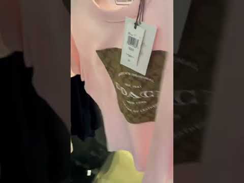 $75 coach tshirt/ Tánger outlets Deer Park ny