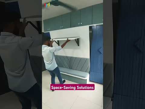 Space-Saving Solutions: Innovative Folding Bed Design #foldingbed #shorts