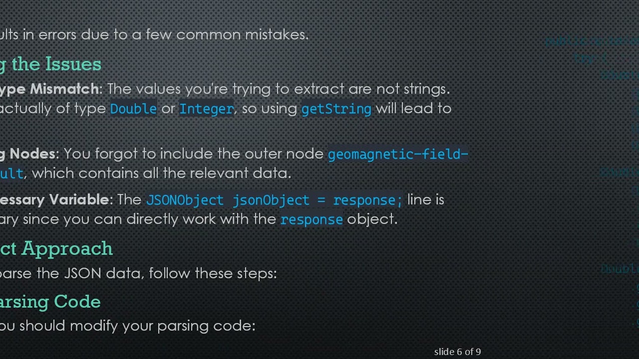 How to Successfully Parse JSON Data with Nested Objects in Java