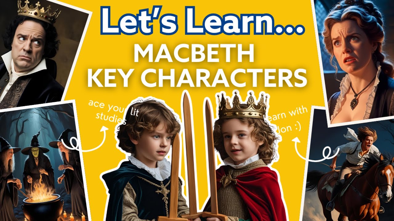 🎭 Macbeth – Key Characters Explained! | GCSE English | Let’s Learn Series