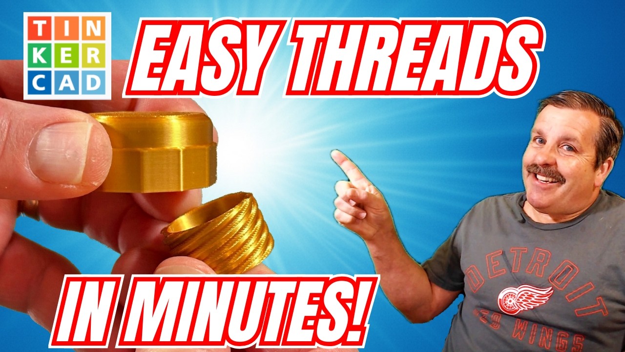 Easy 3D Printed Tinkercad Threads: Intersect, Calculator & More! 💯🔥
