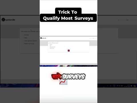 Trick To Qualify ✅️ Most Surveys #survey #shorts