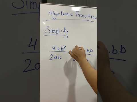 Algebraic Fractions: How Simplify? #algebraicfractions #simplify #mathstricks #algebra