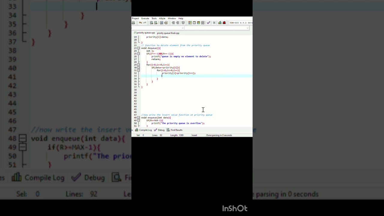 #144 priority Queue implementation #datastructures