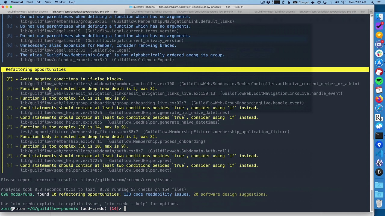 Use Credo to help learn Elixir best practices!