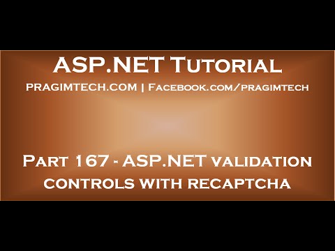 Learn Using ASP NET validation controls with recaptcha - Mind Luster