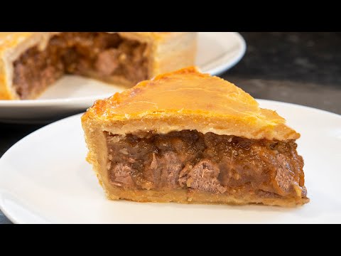 Steak and Onion Pie with Hot Water Crust Pastry Recipe by John Kirkwood ...