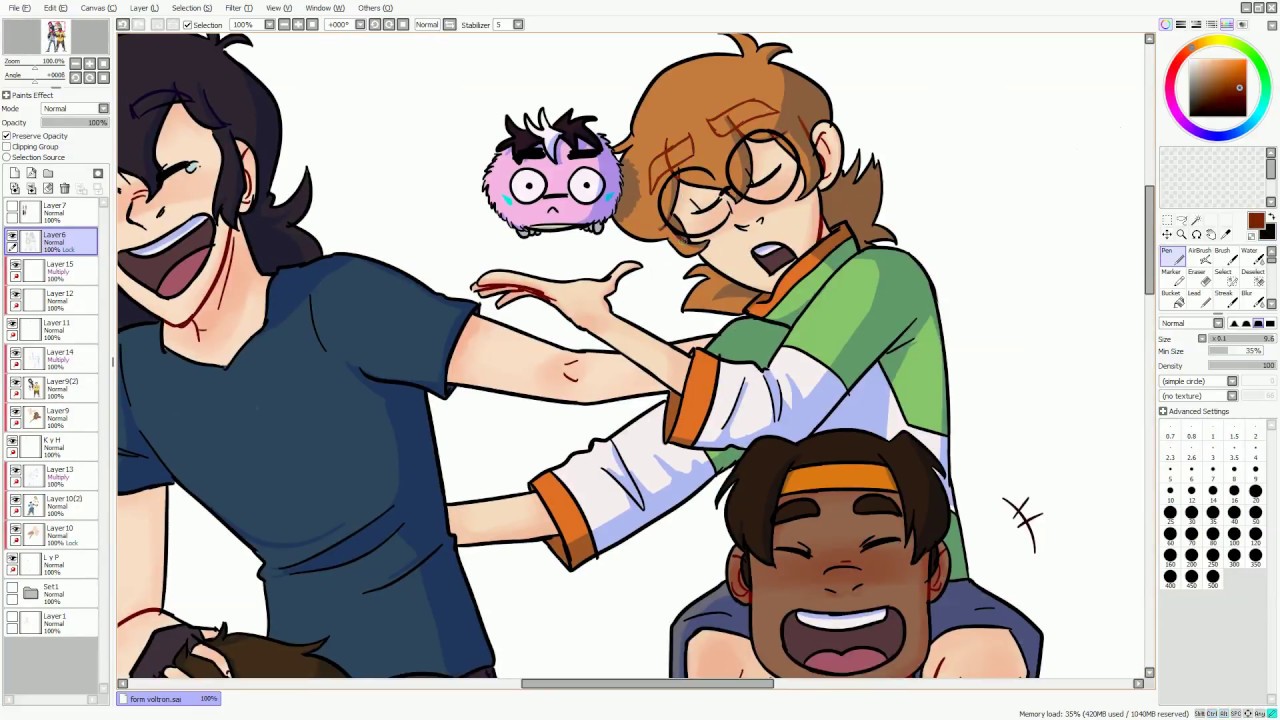 Votron Speedpaint - Form Voltron! Colouring