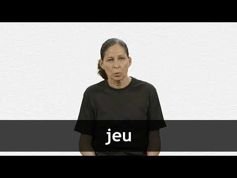 How to pronounce JEU in French
