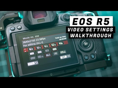 Canon R5: Video settings menu (4147C002)