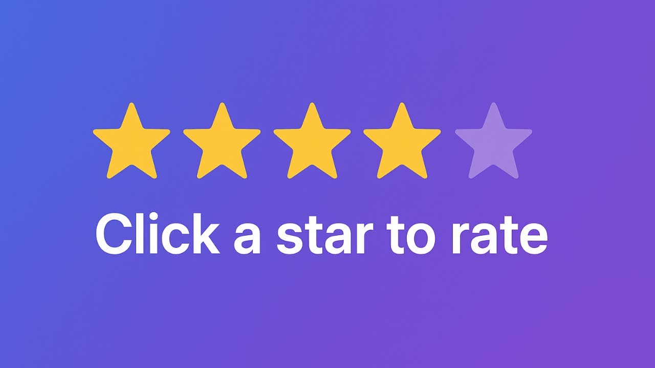 Create a Star Rating System with HTML, CSS & JavaScript | Beginner Tutorial