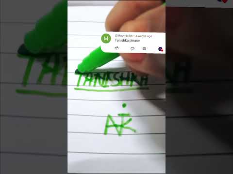 Tanishka name logo #artistkajal #logodesign #youtubeshorts #viral #shorts #gulimata #namelogo #draw