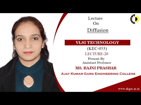 VLSI TECHNOLOGY LECTURE 20 ''Diffusion'' By Ms Rajni Prashar, AKGEC