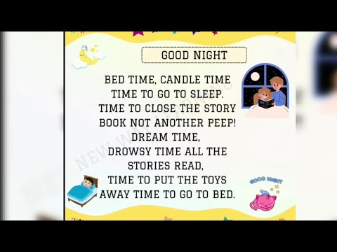 Goodnight Rhymes | Goodnight | Bedtime candle time.. rhyme | English Animated Nursery Rhymes