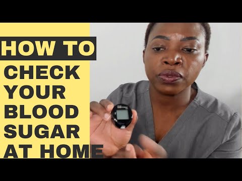How to check your blood sugar at home