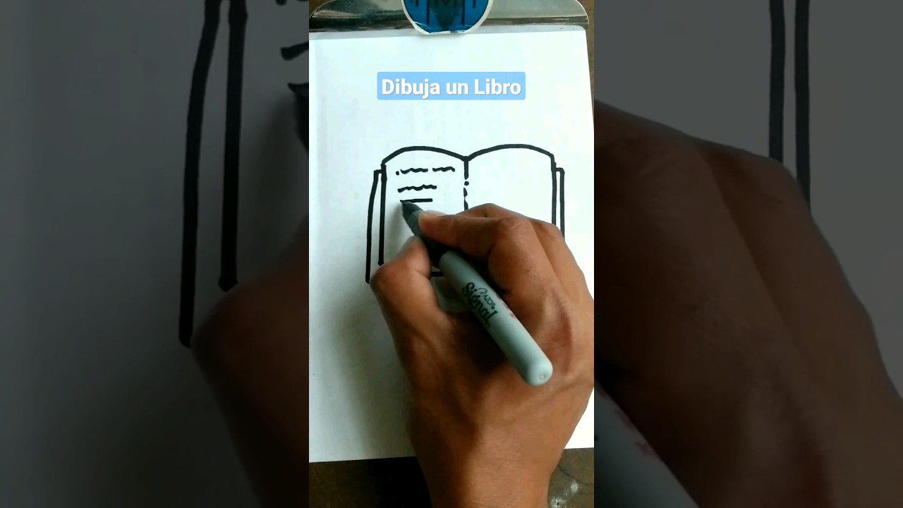 Como DIBUJAR un LIBRO ABIERTO 📖✨ #DibujoFacil #ComoDibujar