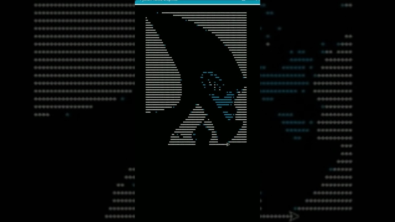 Ben 10 xlri ASCII Drawing in Python turtle 🐢