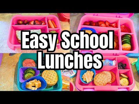 SIMPLE SCHOOL LUNCHES | EASY LUNCHBOX IDEAS | REALISTIC LUNCHES FOR KIDS