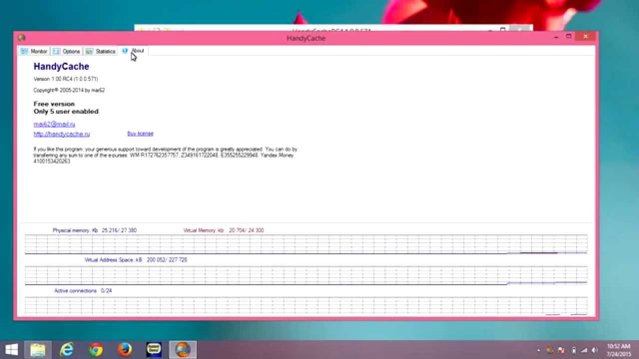 HandyCache Basic Installation