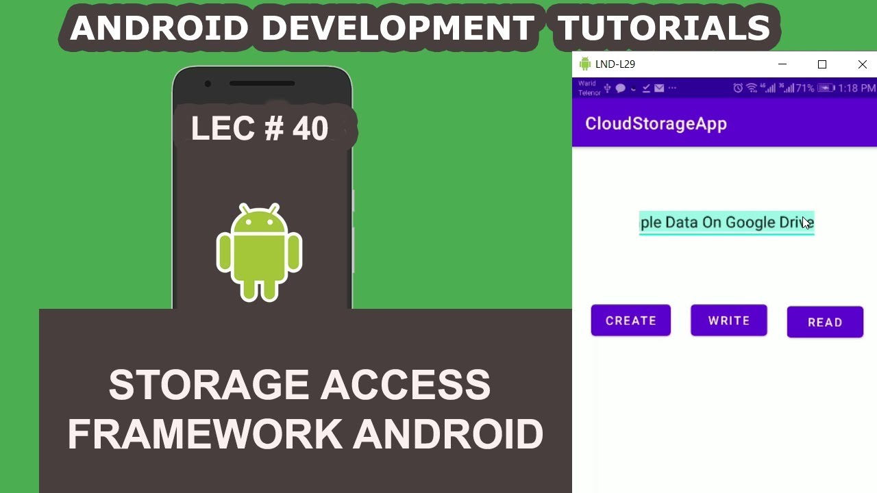 Storage Access Framework Android Studio Example | 40 | Android Development Tutorial for Beginners