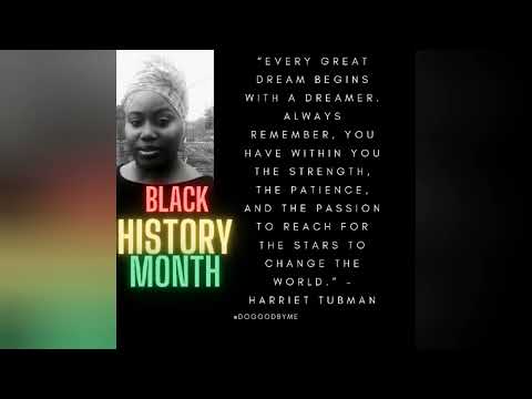 Black History Month with DoGoodByMe - Harriet Tubman Quote