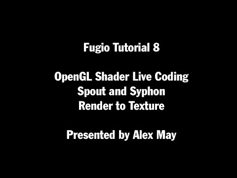 Fugio Tutorial 8 – OpenGL live coding, Spout and Syphon – bigfug ...